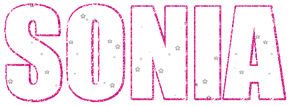 Sonia (in Glitter Text)