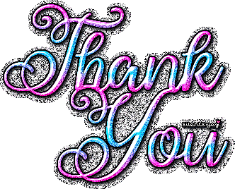 Multi Color Thank You Glitter (in Glitter Text)