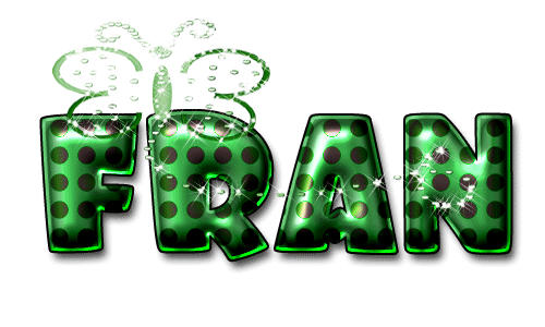 fran (in Glitter Text)