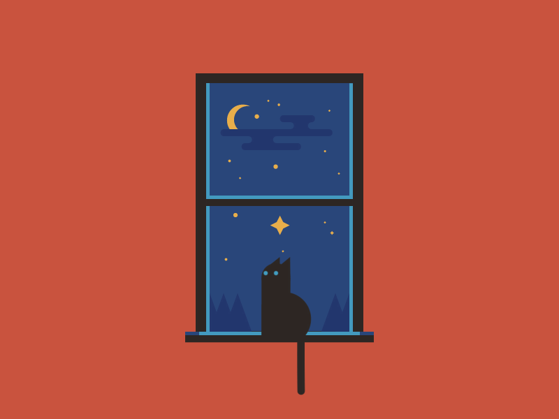 cat in the windows (in Animated GIFs)