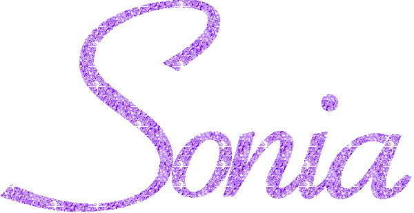Sonia (in Glitter Text)