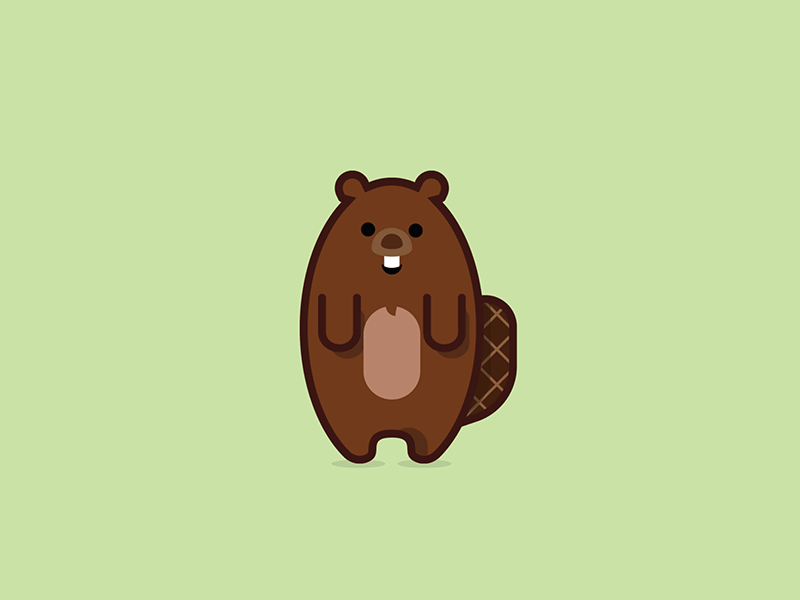 beaver waving (in Animated GIFs)