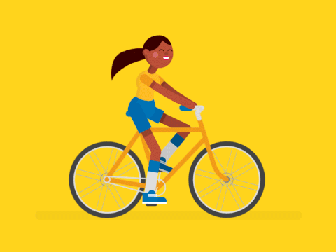 female cyclist (in Animated GIFs)