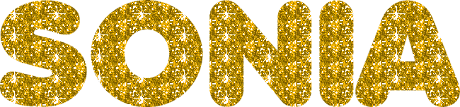 Sonia (in Glitter Text)
