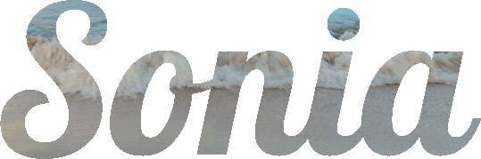 Sonia (in Glitter Text)