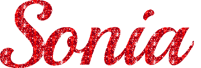 Sonia (in Glitter Text)