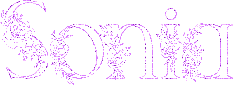 Sonia (in Glitter Text)
