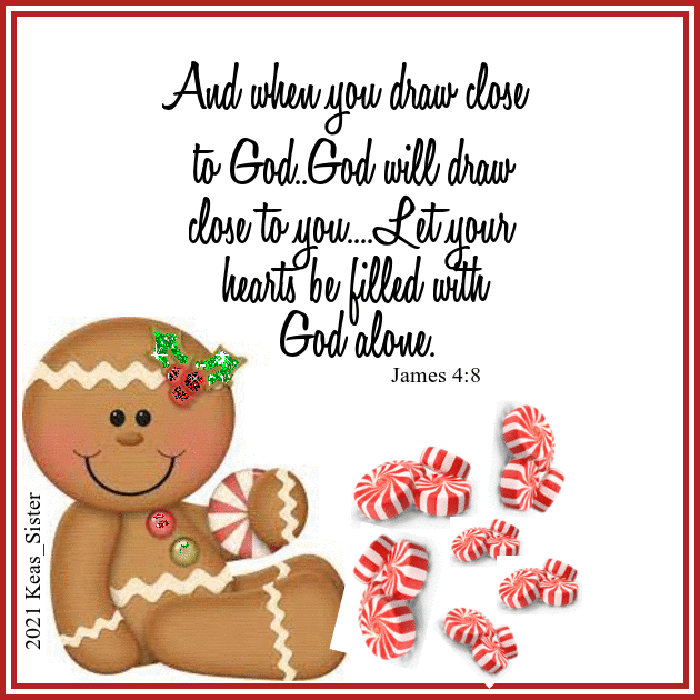 Draw Close To God - Gingerbread Man -Peppermint (in Seasonal)