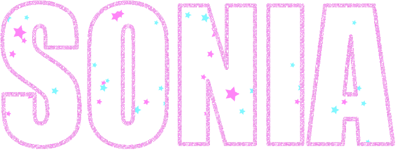 Sonia (in Glitter Text)