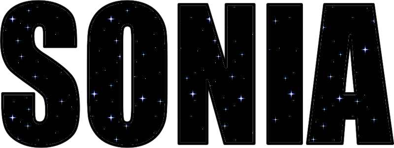 Sonia (in Glitter Text)