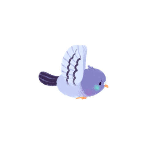 Purple bird (in Animated GIFs)