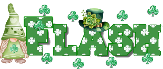 St. Patrick's Day Name - Flash (in Glitter Text)