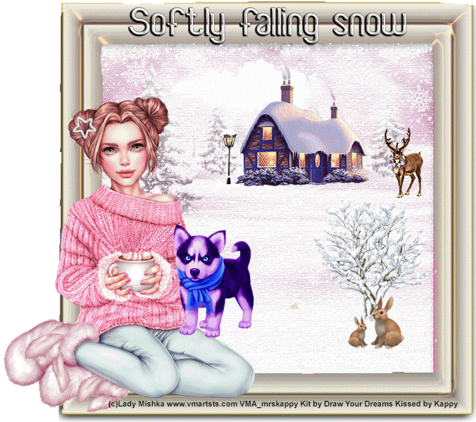 Softly falling snow (in Seasonal)