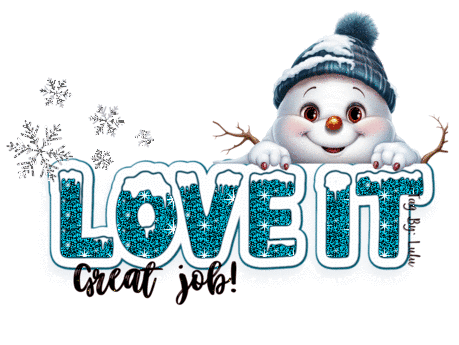 Love it Great job winter snowman blue glitter (in Glitter Text)
