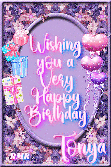 Tonya- Birthday Girl (in Glitter Text)