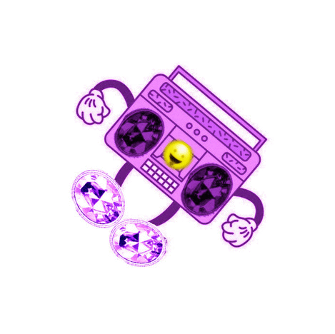 Smiling Boombox Party (in Animated GIFs)