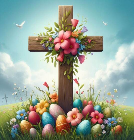 Easter Cross Background (in Backgrounds)