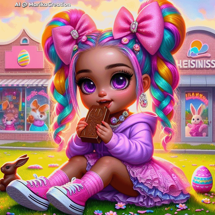 Easter Baby Girl (in Animated GIFs)