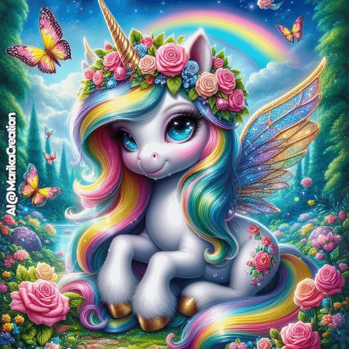 Fantasy unicorn (in Animated GIFs)