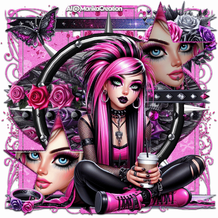 Emo Girl Pink (in Animated GIFs)