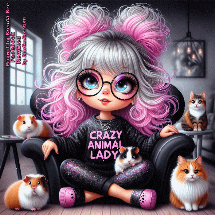Crazy Animal Lady (in Animated GIFs)