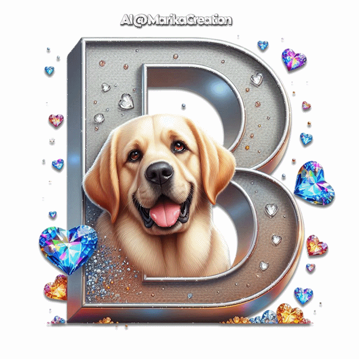 Letter-B Bren (in Sparkles)