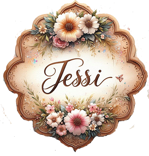 Name Plaque - Jessi (in Glitter Text)