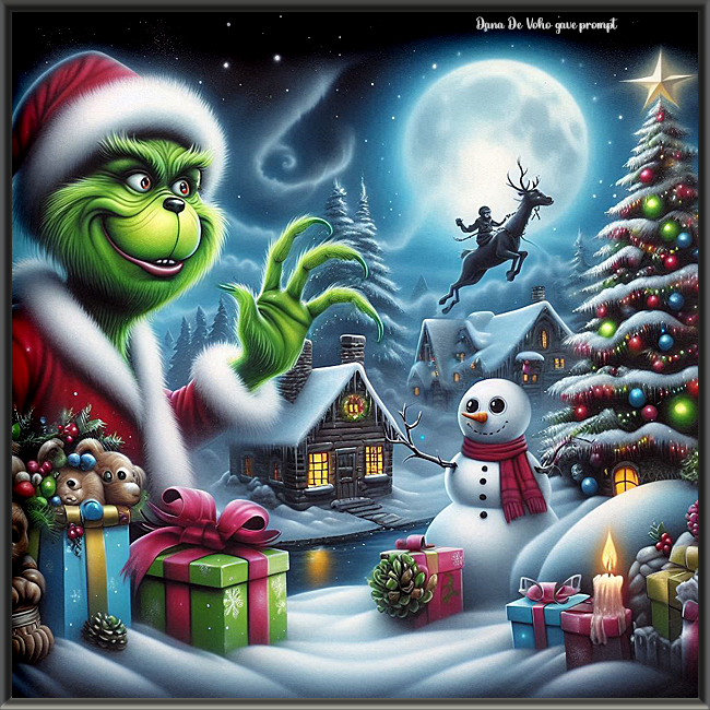 Christmas Grinch (in AI Art)