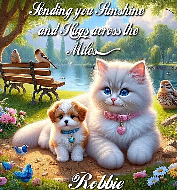 Sunshine and Hugs (in Glitter Text)