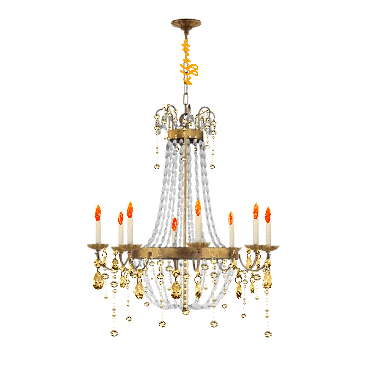 gold crystal chandelier (in Animated GIFs)