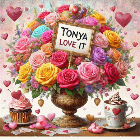 Tonya love it (in Glitter Text)