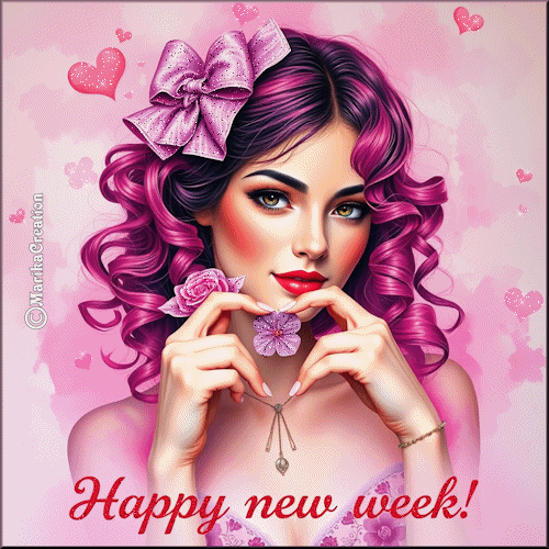 Happy new week (in Glitter Text)