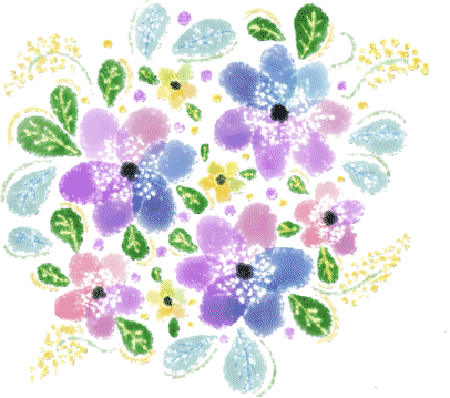 Watercolor Flowers (in Animated GIFs)