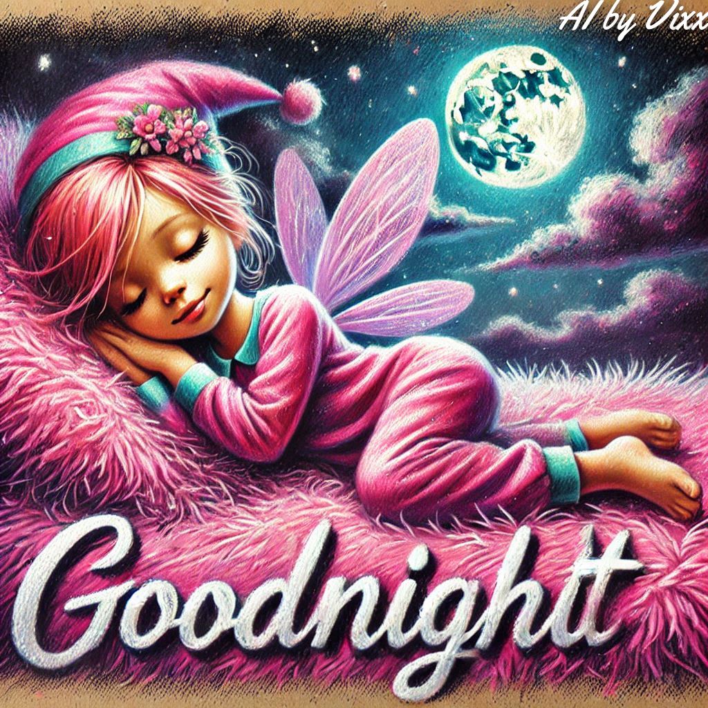 Goodnight fairy (in Glitter Text)
