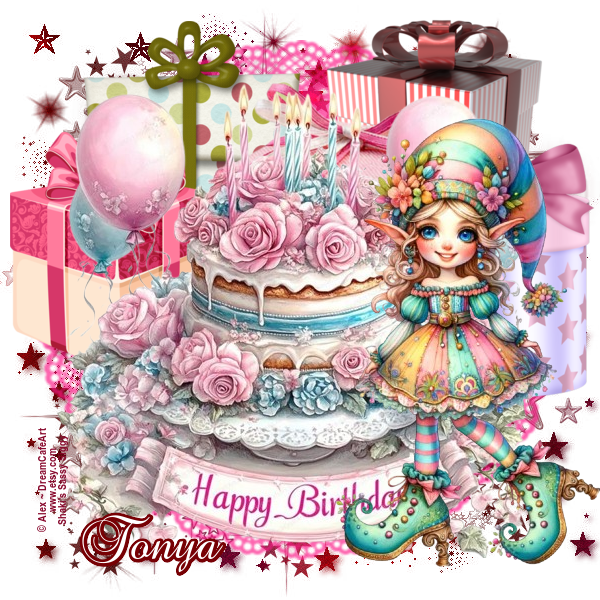 Happy Birthday ~ Tonya (in Glitter Text)