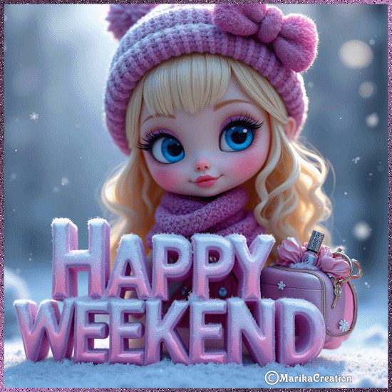 Happy weekend (in Glitter Text)