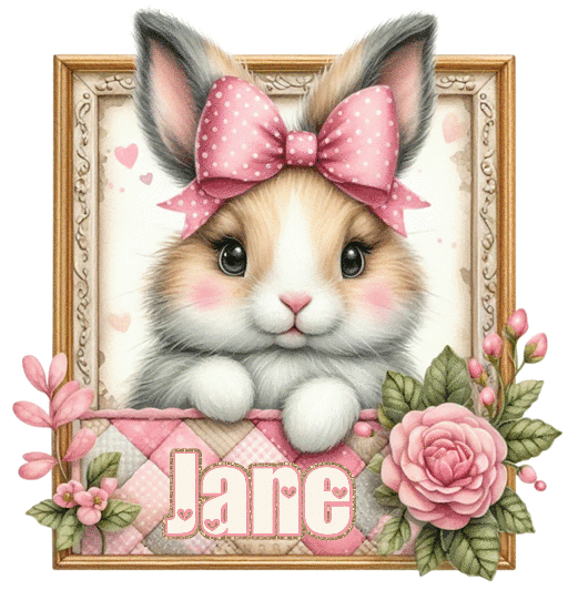 Jane (in Glitter Text)