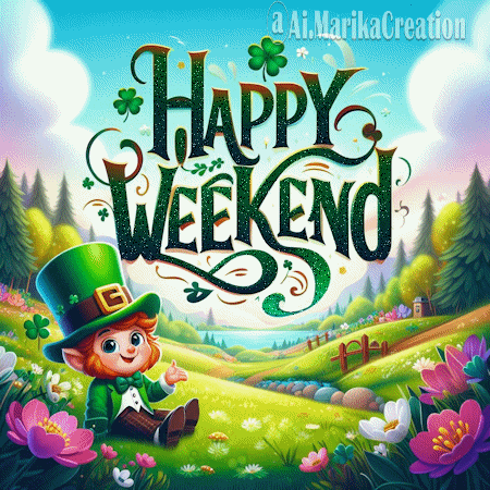 Happy weekend (in Glitter Text)