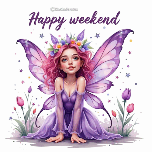 Happy weekend (in Glitter Text)