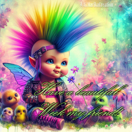 Have a beautiful Week (in Glitter Text)