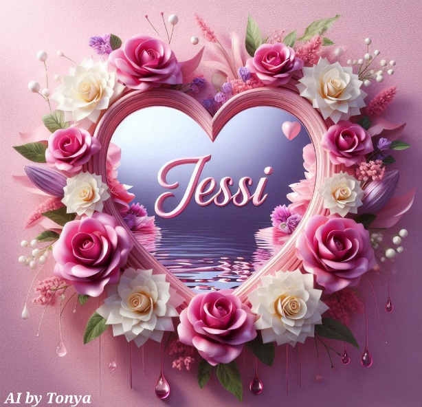 Pretty heart flowers (Jessi) (in AI Art)