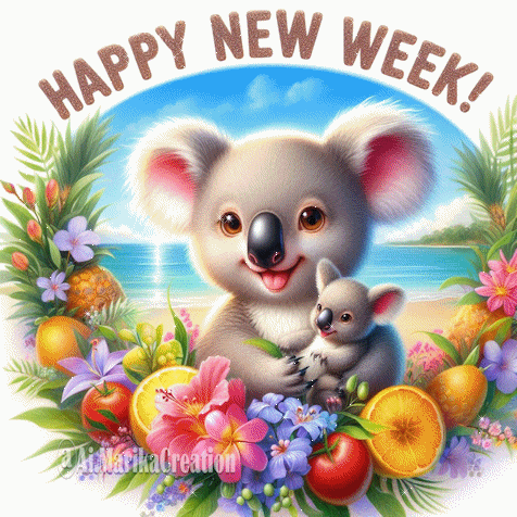 Happy new week (in Glitter Text)