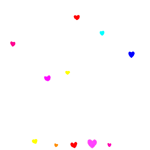 colorful hearts (in Animated GIFs)