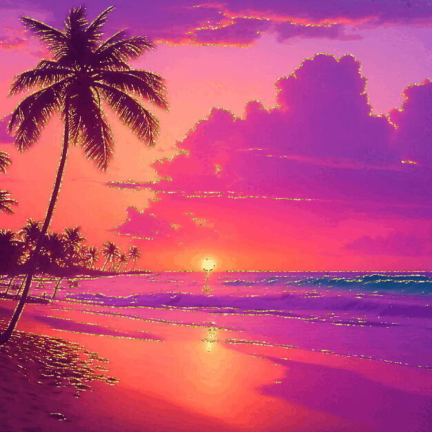 Tropical sunset (in Backgrounds)
