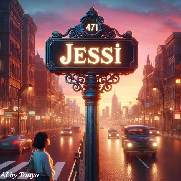 Street sign (Jessi) (in Glitter Text)