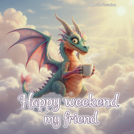 Happy weekend (in Glitter Text)