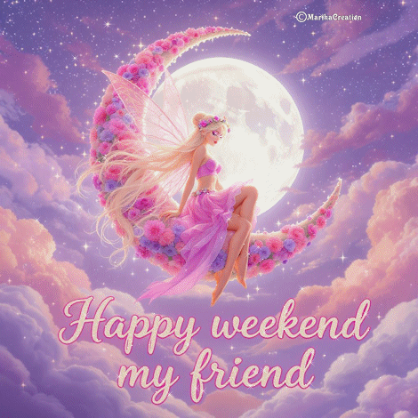 Happy weekend (in Glitter Text)