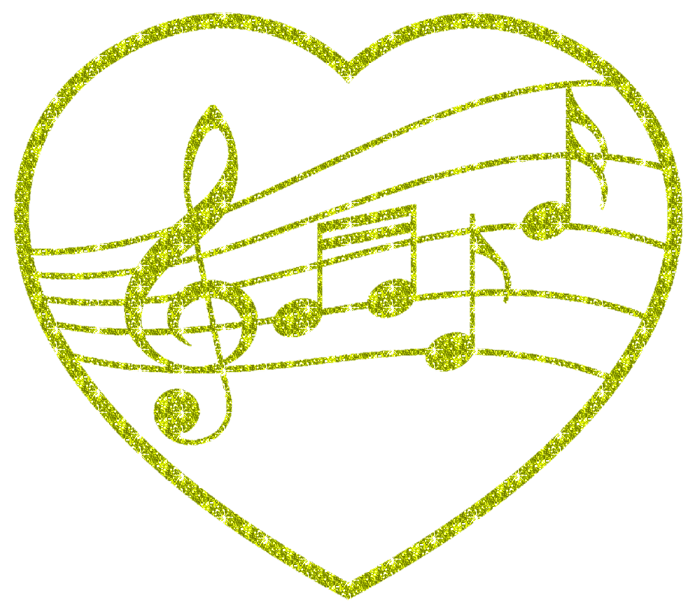 musical notes (in Sparkles)