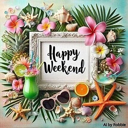 Happy Weekend (in Glitter Text)