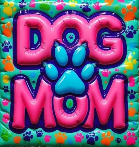 Dog Mom (in Glitter Text)